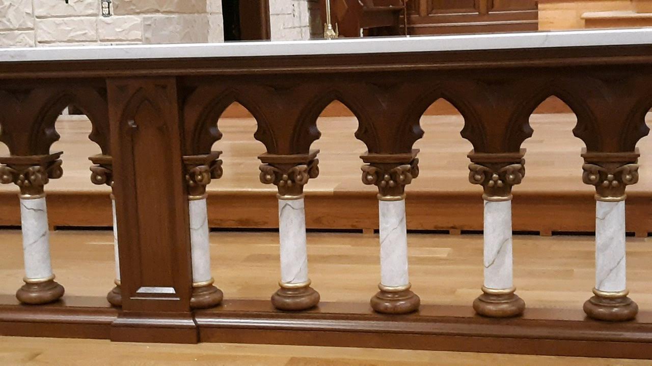 New Gothic marble and faux marble altar rail – Fynders Keepers